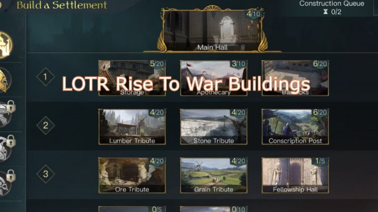 LOTR Rise To War Buildings - Pillar Of Gaming