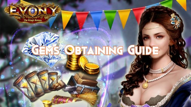 Gems Obtaining Guide in Evony The King's Return - Pillar Of Gaming
