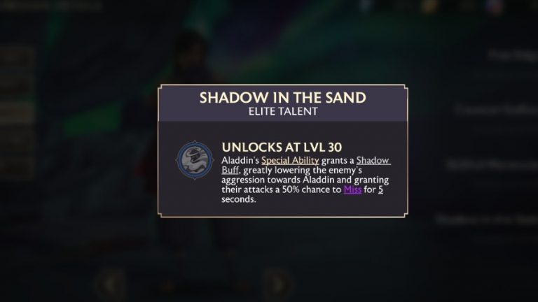 Aladdin Talent Build and Guide Disney Mirrorverse - Pillar Of Gaming