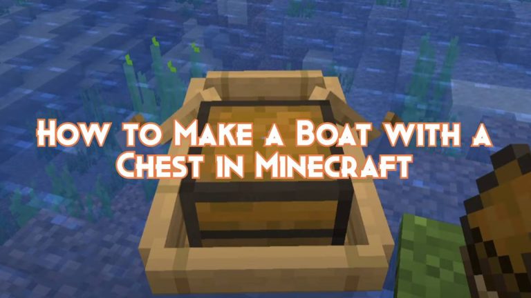 How to Make a Boat with a Chest in Minecraft - Pillar Of Gaming