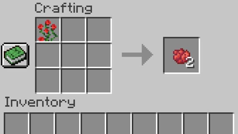 How to make Red Dye in Minecraft - Pillar Of Gaming