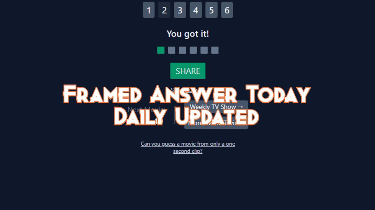 Framed Answer Today May 2026- Daily Updated - Pillar Of Gaming