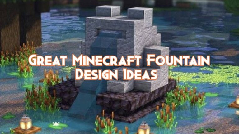 Great Minecraft Fountain Design Ideas - Pillar Of Gaming