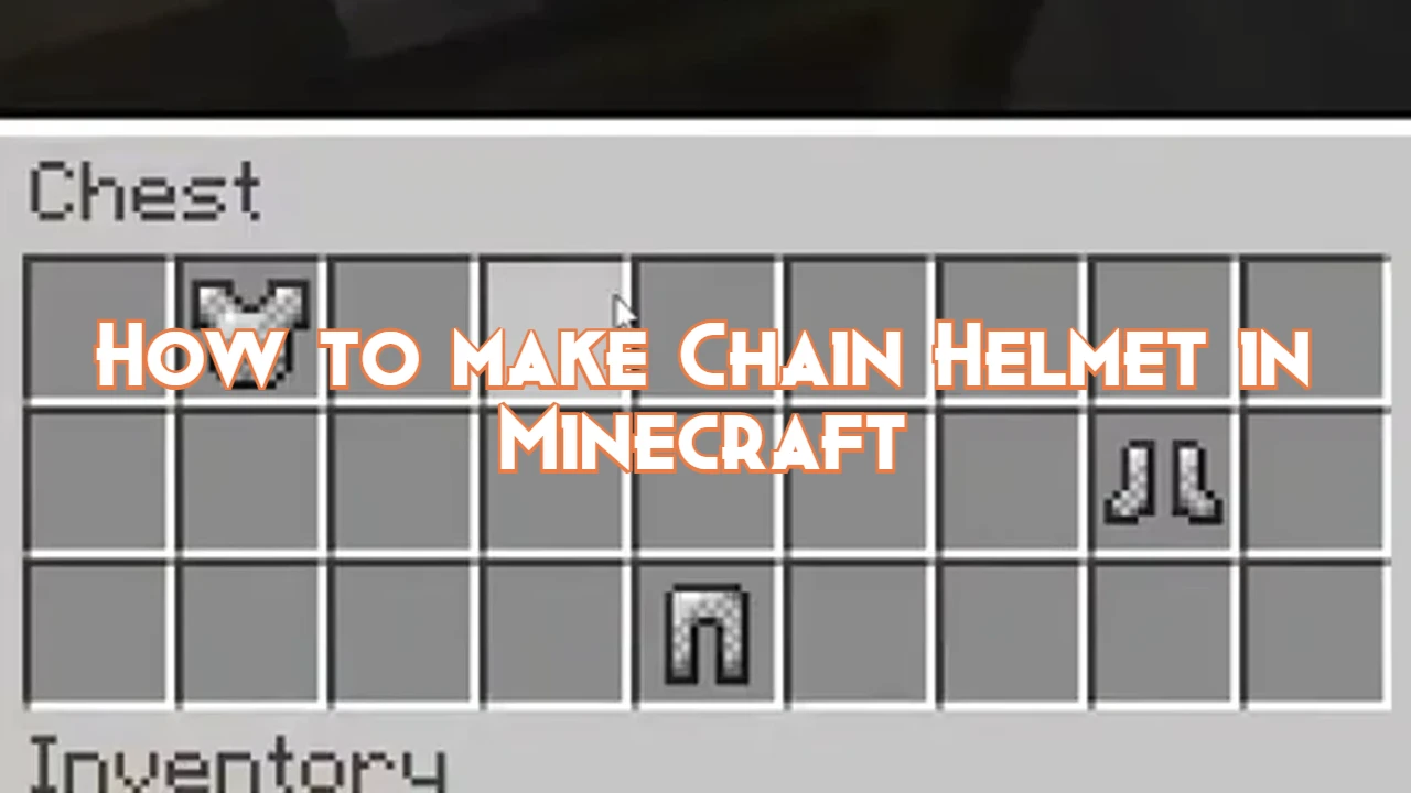 How to make Chain Helmet in Minecraft - Pillar Of Gaming