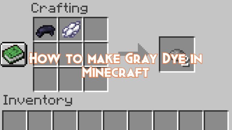 How to make Gray Dye in Minecraft - Pillar Of Gaming