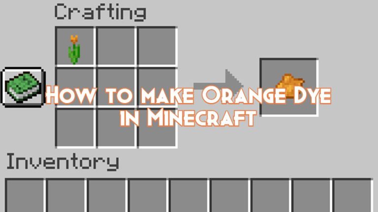 How to make Orange Dye in Minecraft - Pillar Of Gaming