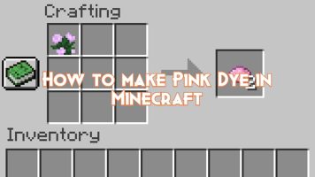 How to make Pink Dye in Minecraft - Pillar Of Gaming