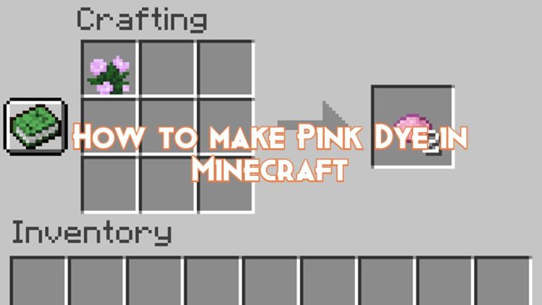 How to make Pink Dye in Minecraft - Pillar Of Gaming
