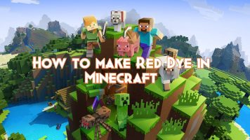 How to make Red Dye in Minecraft - Pillar Of Gaming
