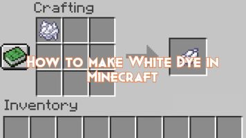How to make White Dye in Minecraft - Pillar Of Gaming