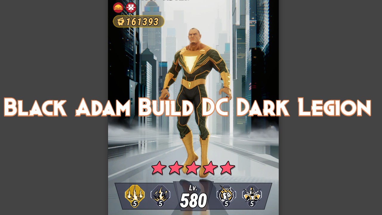 Black Adam Build DC Dark Legion - Pillar Of Gaming